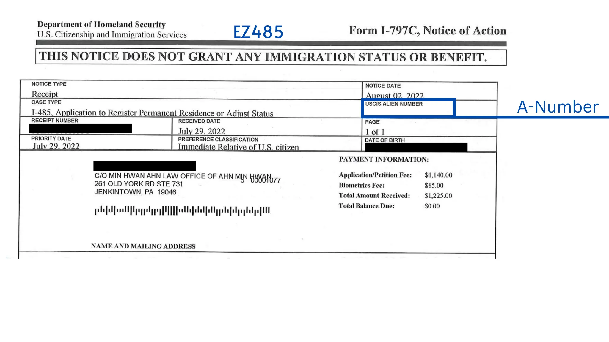 2023 Complete Guide to Alien Registration Number (A-Number) EZ485