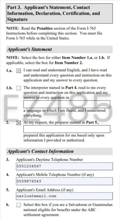 Understanding Form I-765: Information About Your Eligibility Category ...