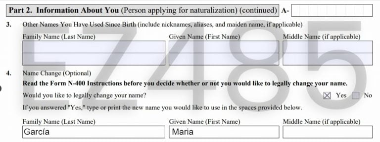 Understanding Form N-400: Part 2 - Information About You (1) - EZ485
